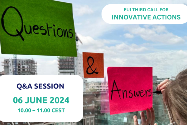 First Q&A session- Third Call for Innovative Actions | EUI